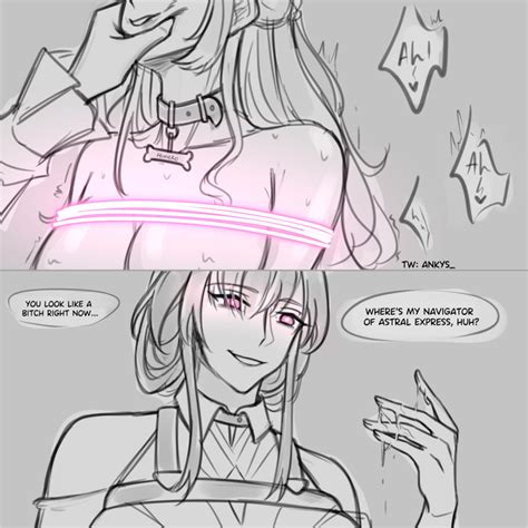 Rule 34 2girls Ankie Ankys Bondage Bondage Bound Collar English Text Highres Himeko Honkai
