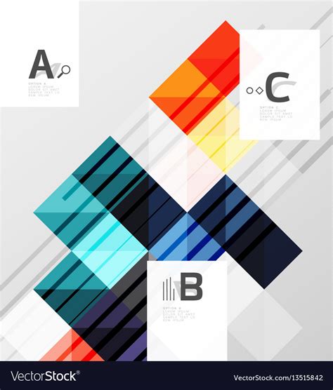 Modern Geometrical Abstract Background Squares Vector Image