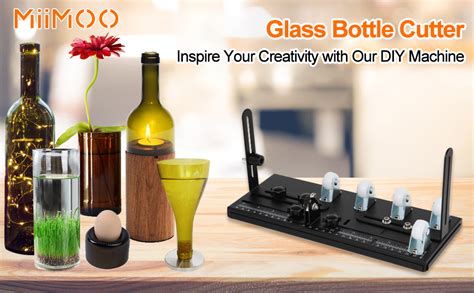 Miimoo Glass Bottle Cutter Upgraded Dual Baffle Glass
