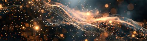 Solar Sails In Deep Space Abstract Geometric Patterns Generative Ai Stock Illustration