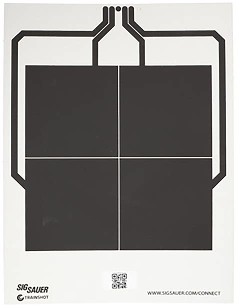 Sig Sauer Sct356 T300 Replacement Target 4 Square Hanging Black White — Ammojoy