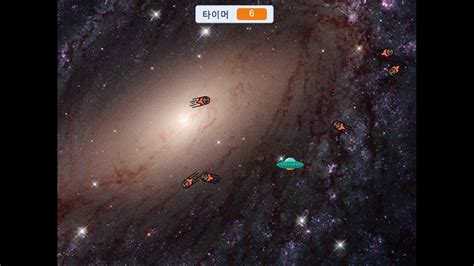 스크래치 운석피하기 게임 Youtube
