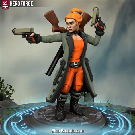 Marvel Comics Elsa Bloodstone Made In Heroforge Marvel Comics