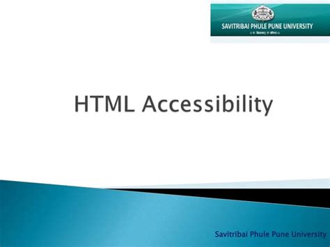 Html Accessibility Ppt