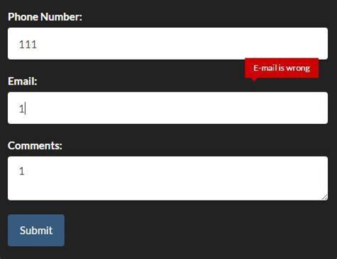 Popup De Validaci N De Formulario M Nima En Javascript Puro Popup Validation Todocodigo Net