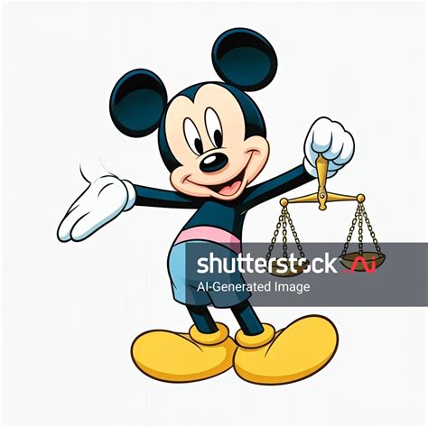 Pastel Colored Mickey Mouse Disney Charcter AI Generated Image Shutterstock
