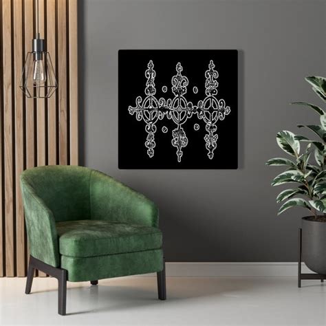 Marassa Jumeaux Veve Sigil Canvas Wrap Art Print Mabasa Etsy