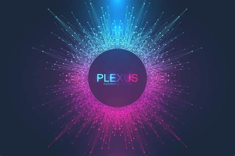 빅 데이터 순환 시각화 무료 벡터