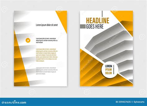 Flyer Business Trendy Corporate Style Vector Design With Front And Back Pager A Format Modern