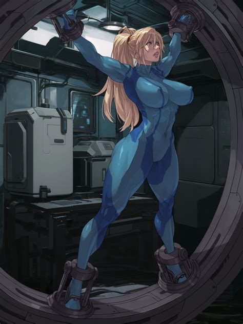 Xxoom Samus Aran Metroid Nintendo Highres Source Request Variant Set 1girl Abs Angry