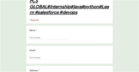 Tanmay Naskar On Linkedin Pcs Globalinternshipjavapythonlearn Salesforce Devops
