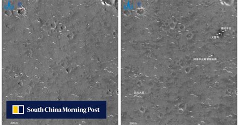 Chinas Mars Eye In The Sky Snaps Zhu Rong Rover Landing Site South China Morning Post