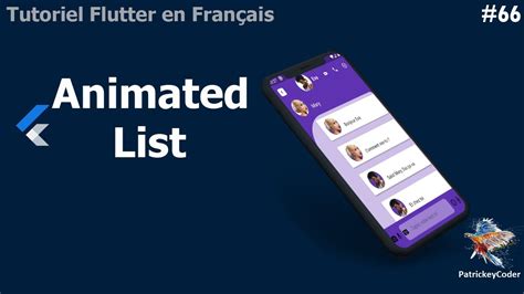 66 Tutoriel Flutter En Français Animatedlist Youtube