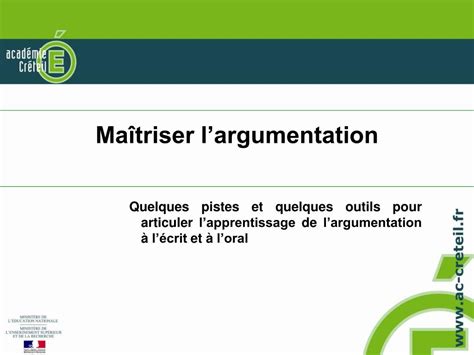 PPT Maîtriser largumentation PowerPoint Presentation free download ID