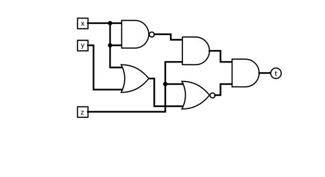 Solved 5 ﻿given The Logic Circuit In The Figure Below Fill