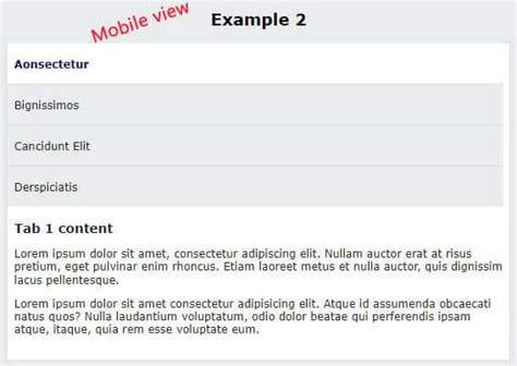 how to create responsive tabs using html css and js 2 examples