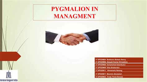 Pygmalion Effect In Management Pptx