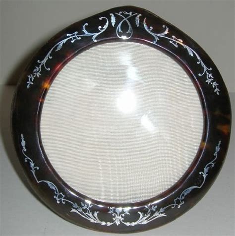 Antique Tortoise Shell Photograph Frame Silver Pique Inlay Antique Tortoise Shell Photograph Frame Silver Pique Inlay