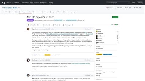 File Explorer Debate Helix Editor Community Weighs In On Core Vs Plugin Implementation Biggo News