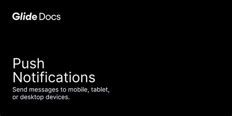 Push Notifications Glide Docs