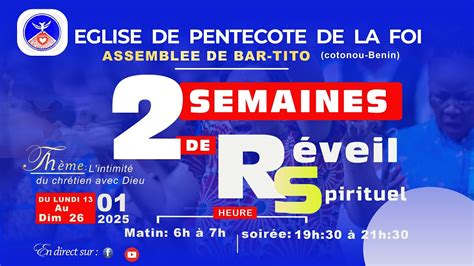 2 Semains De Reveil Spirituel Jour 8 Youtube