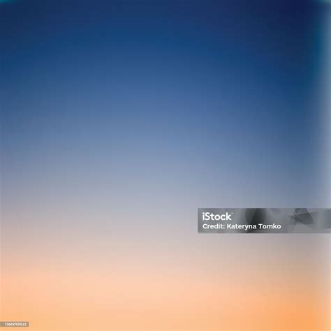 그라데이션 메쉬로 만든 파란색과 주황색 하늘의 높은 안개 구름의 편집 가능한 벡터 그림입니다 Eps 10 0명에 대한 스톡 벡터 아트 및 기타 이미지 Istock