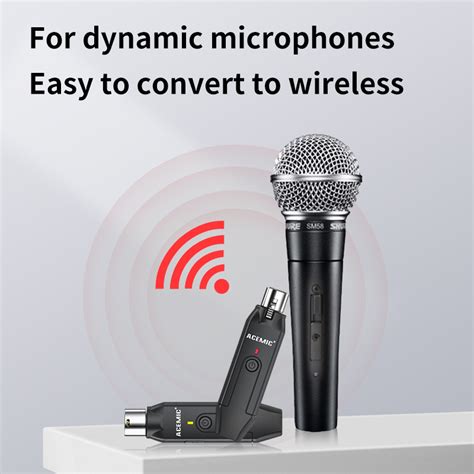 Acemic G6 Wireless Microphone Transmitter Receiver Plug On Xlr Microphone Wireless System For