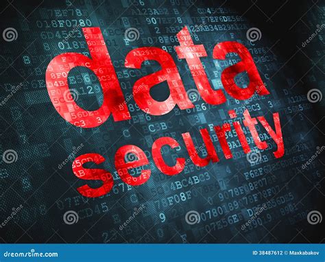 Privacy Concept Data Security On Digital Stock Illustration