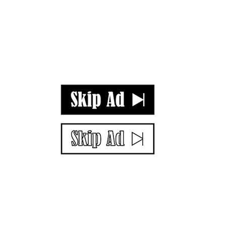 Premium Vector Skip Ad Button Icon
