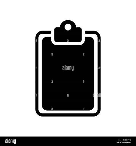 Clipboard Outline Glyph Icon Workspace Sign Graph Symbol For Your Web Site Design Logo App