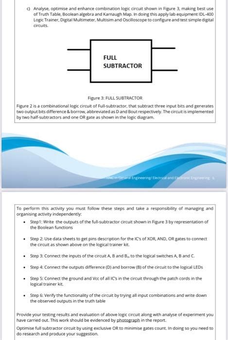 solved part 1 a explain and analyse the operation of a