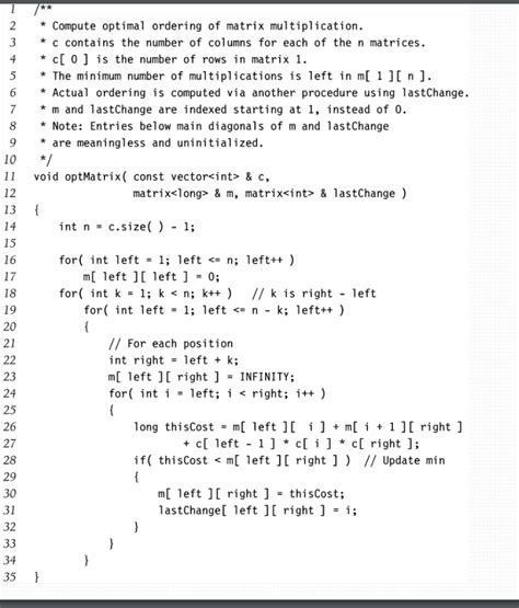 Solved Find Optimal Order Of Matrix Multiplications Using