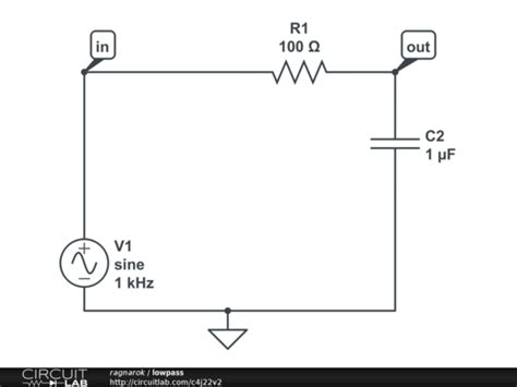 Lowpass CircuitLab