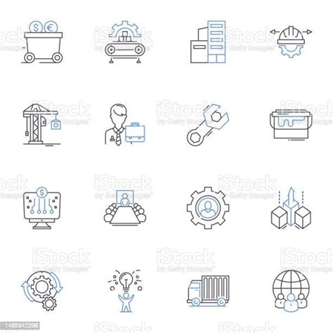 전문 설립 라인 아이콘 컬렉션입니다 경험 전문 지식 평판 품질 기술 지식 자신감 벡터 및 선형 그림 리더십 신뢰성 신뢰 개요 표지판 세트 아이콘에 대한 스톡 벡터 아트 및