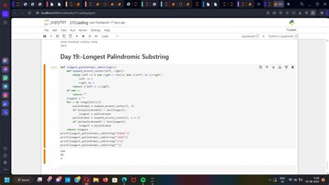 Annapureddy Soniya On Linkedin Eternatek Day 19 Longest Palindromic Substring Given A String S