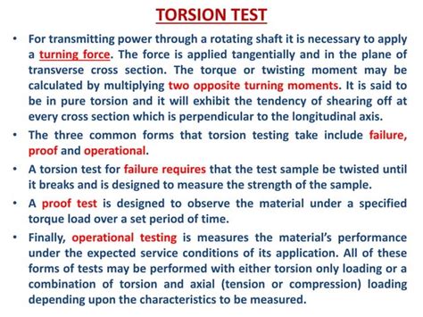 Compression And Torsion Testing Pptx Physics Science