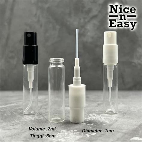 Jual Botol Vial 2ml Perfume Sample Parfum Spray Pump Kosong Botol Kaca Putih Jakarta Utara