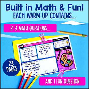 Simplifying Evaluating Writing Algebraic Expressions Th Grade Warm Ups Review