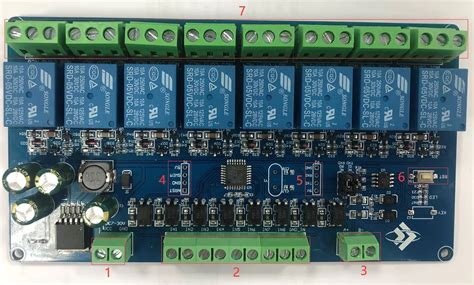 Modbus RTU 8 Channel Relay Module RS485 TTL UART