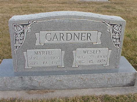 Myrtle Gardner Find A Grave Reminne