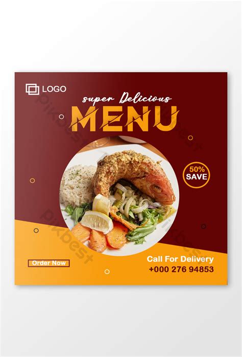 Menu Banner Designs PSD Free Download Pikbest