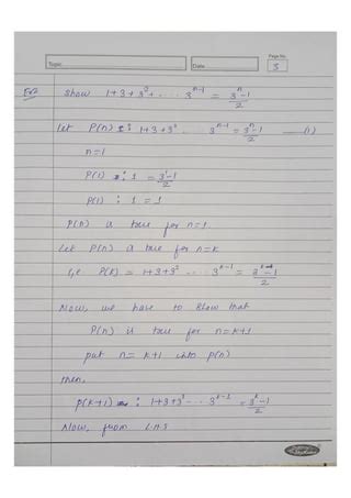 Mathematical Induction In Discrete Structure PDF