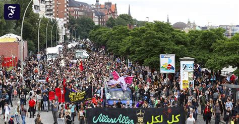 Demonstrationen In Hamburg Proteste Gegen G 20 G 20 Gipfel Faz