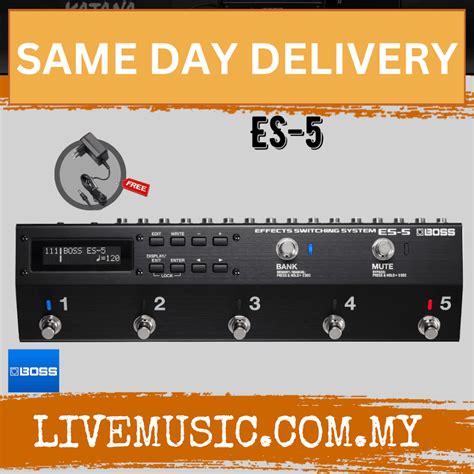Boss Es 5 Guitar Effects Switching System Es5 Shopee Malaysia