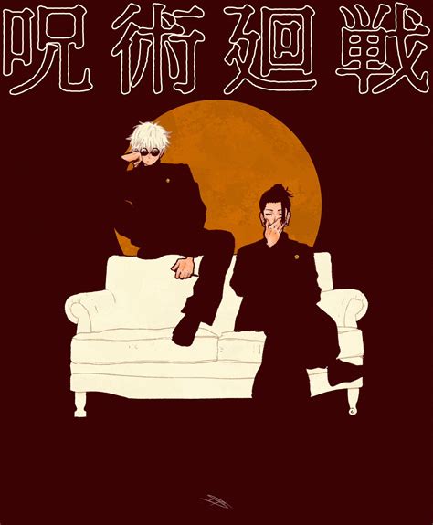 Gojou Satoru And Getou Suguru Jujutsu Kaisen Drawn By Syooooyoooo