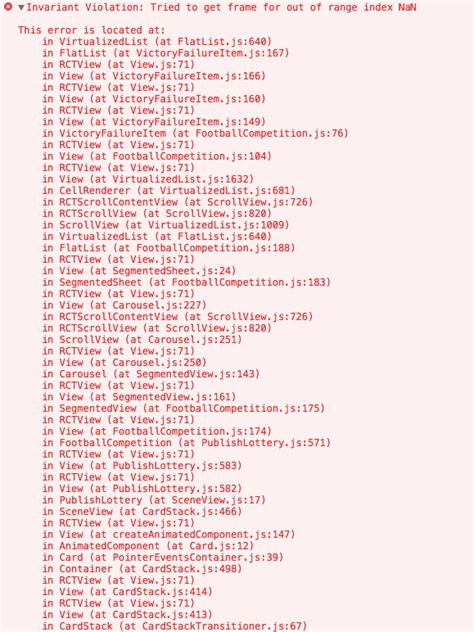 Flatlist Nested Flatlist User Error Reporting Issue Facebook React Native GitHub