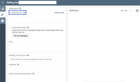 python facebook ads insights api requesting website url parameter