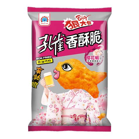 孔雀香酥脆狠大包 櫻花蝦風味 90g 全聯全電商