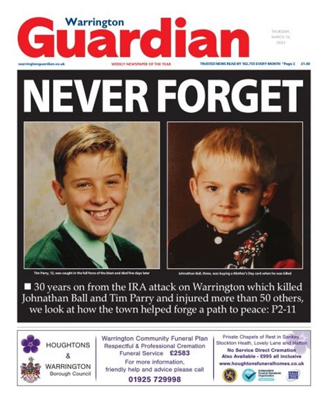 Warrington Guardian Remembers Ira Bomb 30 Years On Journalism News