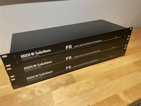 Midi Solutions F8 8 Input Midi Footswitch Controller 1 Unit Reverb